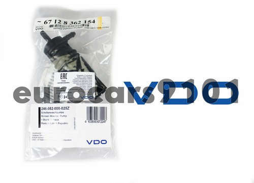 New! BMW VDO Windshield Washer Pump 246-082-008-025G 67128362154 | eBay