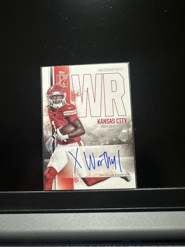 Xavier Worthy 2024 Topps Signature Class Rookie Variation Auto RC ...