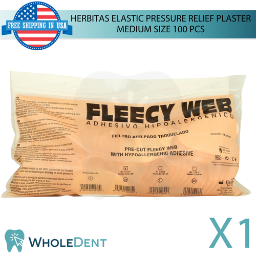 Herbitas Fleecy Web Adhesive Elastic Pressure Relief Plaster Medium ...