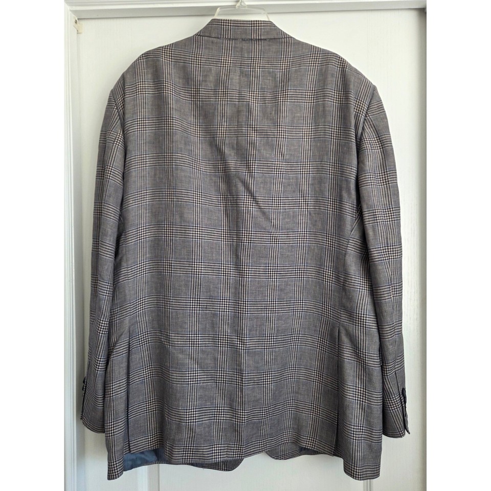 Giovanni John Peters Plaid Wool Ermenegildo Zegna Hand Tailored Blazer ...