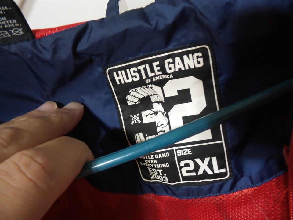 HUSTLE GANG INDUSTRIAL BLOCK BY BLOCK MEN'S JACKET WINDBREAKER 2XL XX ...
