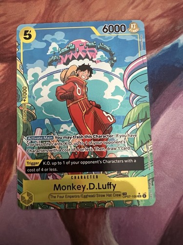 One Piece TCG Monkey D. Luffy (SP) (OP07-109) Treasure Rare, NM | eBay