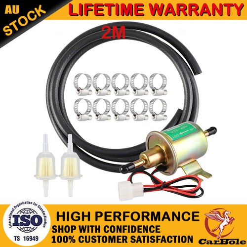 Universal 12V Electric Fuel Pump Inline Diesel Petrol Low Pressure OZ 2 ...