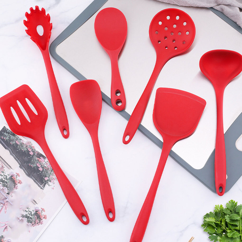 2x Silicone Rice Paddle Set Compact And Lightweight Kitchen Essential ...