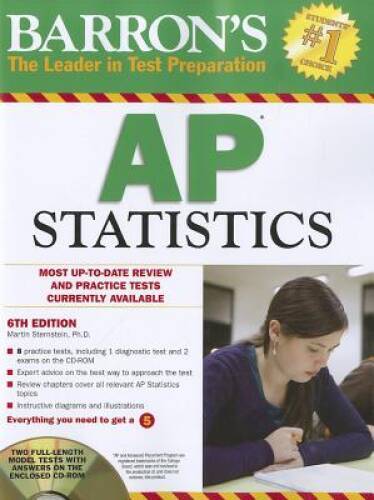 Barrons AP Statistics with CD-ROM, 6th Edition (Barrons AP Statistics ...