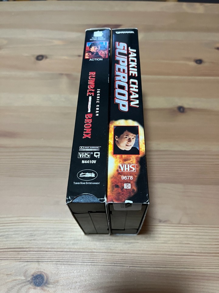 Lot of 2 Vintage Jackie Chan VHS- Rumble in the Bronx and Supercop ...