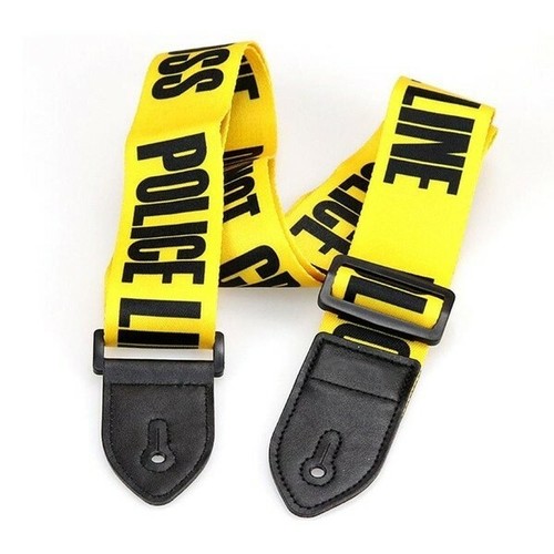 Guitar Strap - Police Line Do Not Cross - Adjustable Strap | eBay UK