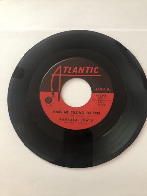 BARBARA LEWIS-ATLANTIC 2346 NORTHERN SOUL 45 RPM MAKE ME BELONG TO YOU ...