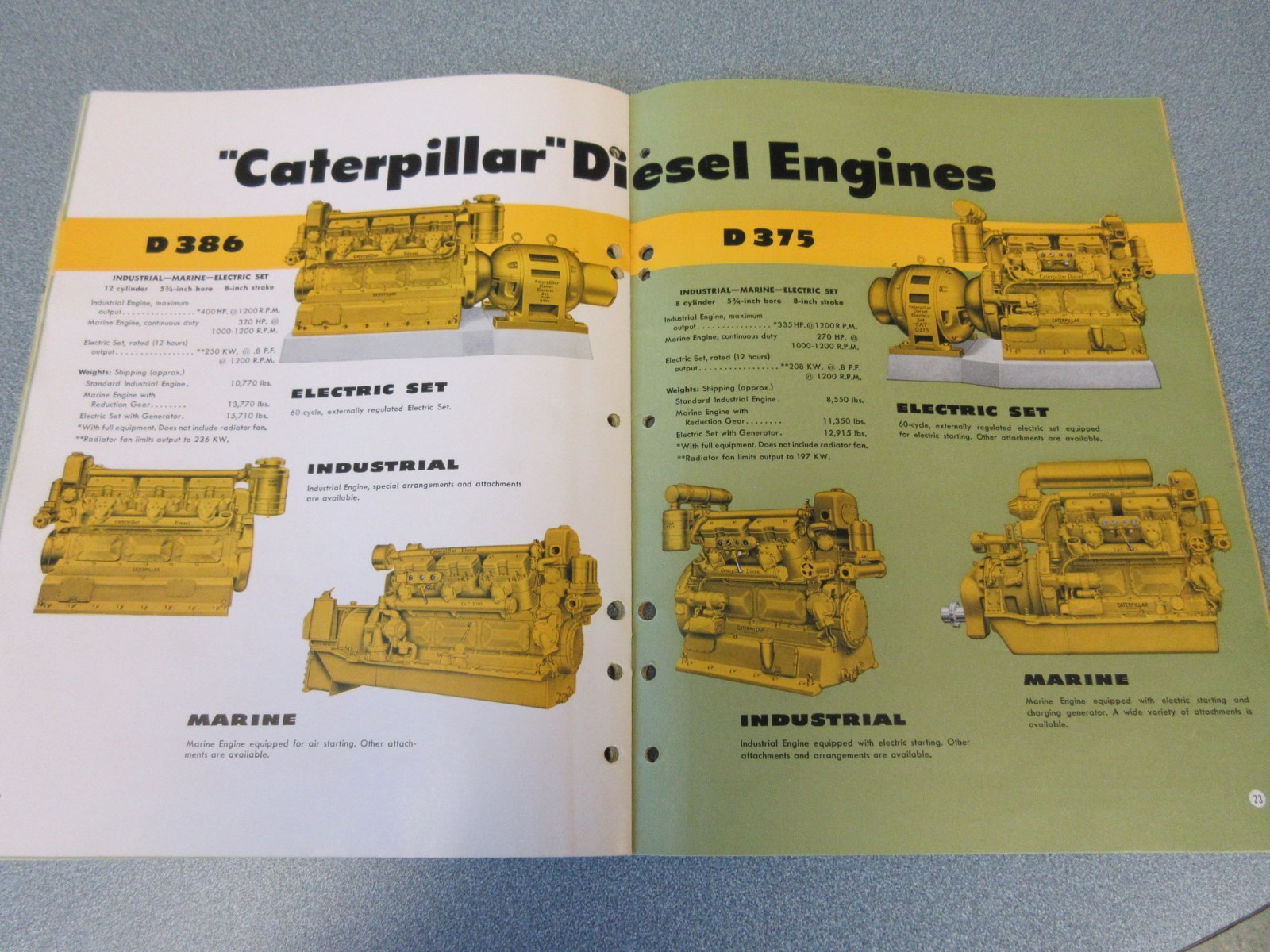 OLDER Rare Caterpillar Products Line Color Brochure Look at This One ...