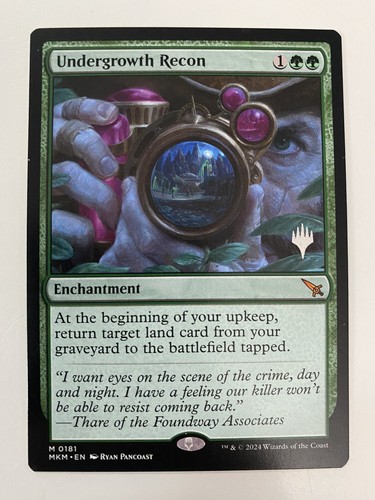 Undergrowth Recon *Non-Foil* PROMO MTG MKM NM/MT PW Stamp Combined ...