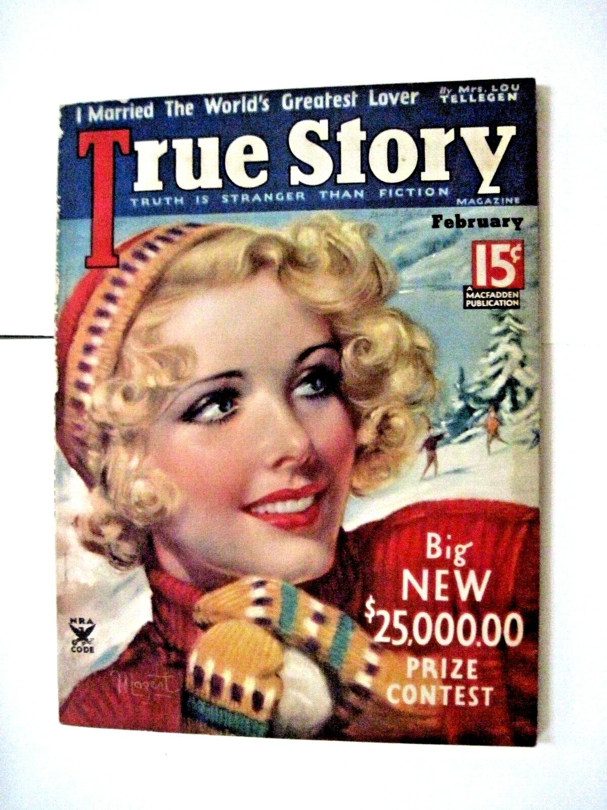 Feb.1935 Magazine "True Story" w/ Pin-Up on Cover by Zoe Mozert * | eBay