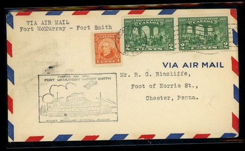 1929 Fort McMurry- Fort Smith Canada Air Mail | eBay