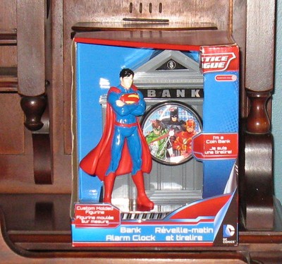 Justice League Superman Bank Alarm Clock MB FREE SHIPPING | eBay