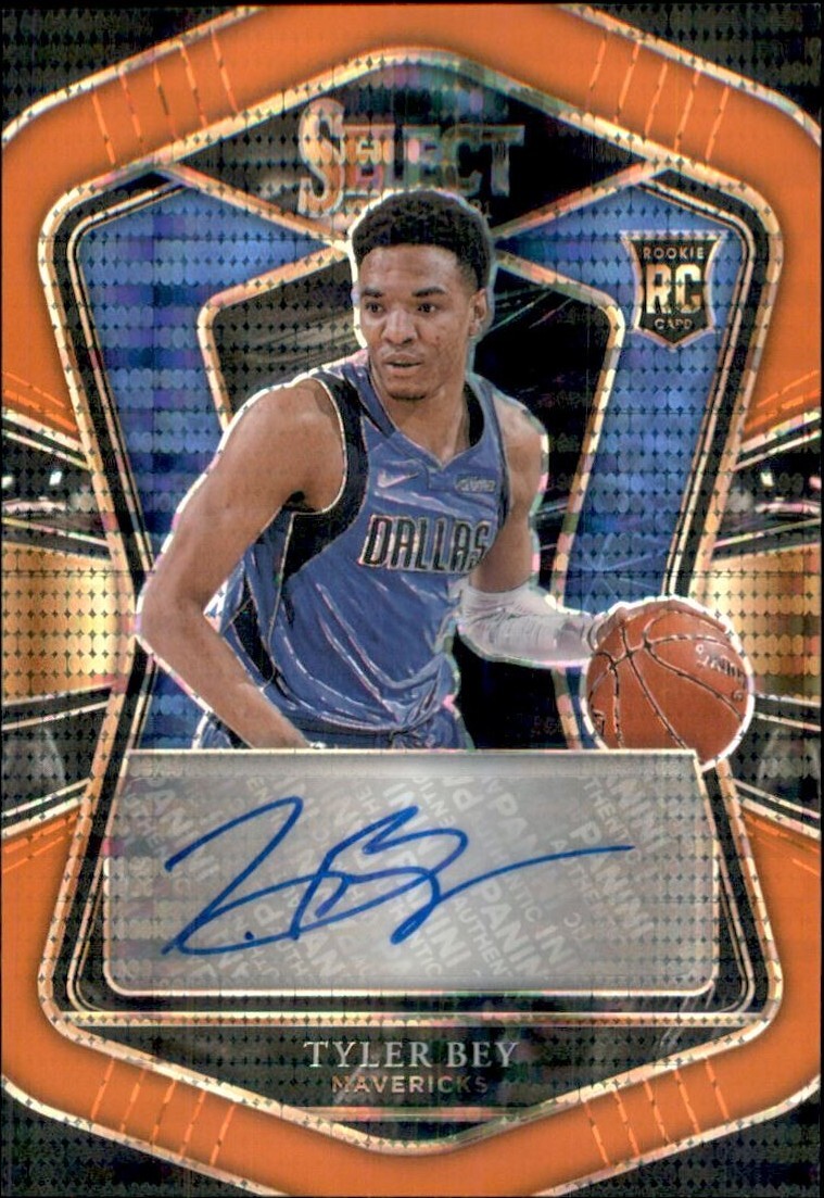 2020-21 Panini Select - Rookie Signatures Tyler Bey #RS-BEY Neon Orange ...