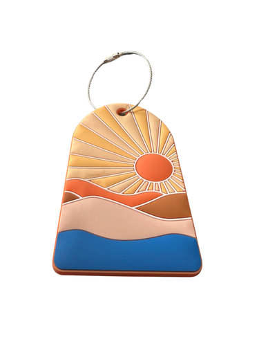 Wondering Moon Orange Sunrise Luggage Tag | eBay
