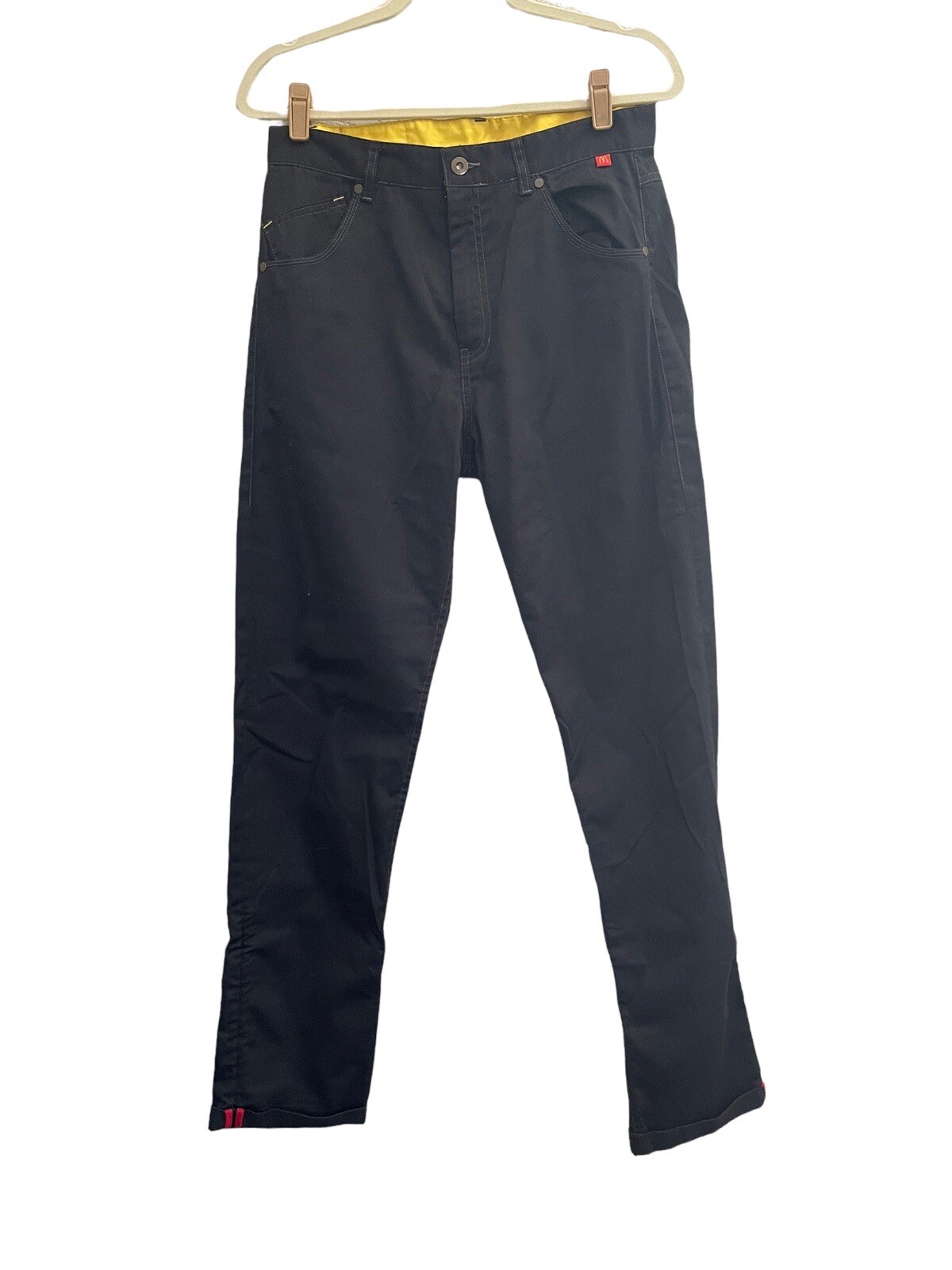 McDonalds Employee Crew Uniform Work Black Pants Men … - Gem