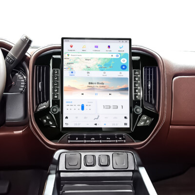 15.6" Car Radio Tesla Style Stereo For Chevrolet Silverado Gmc Sierra ...