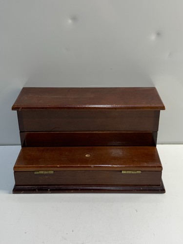 The Bombay Company Wooden Desk Organizer Vintage Trinket Jewelry Letter ...