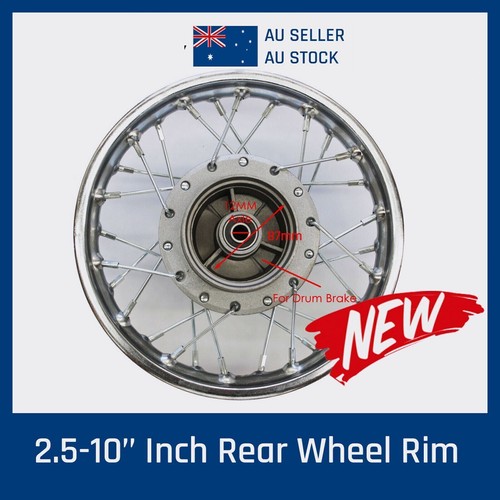 12mm Axle 2.50-10" Alloy Rear Wheel Rim for CRF50 XR50 XR CRF 50 Dirt ...