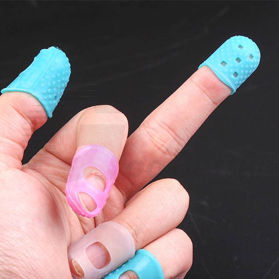 Rubber Thimble Thimblettes Finger Cones Protector Page Turner Large ...