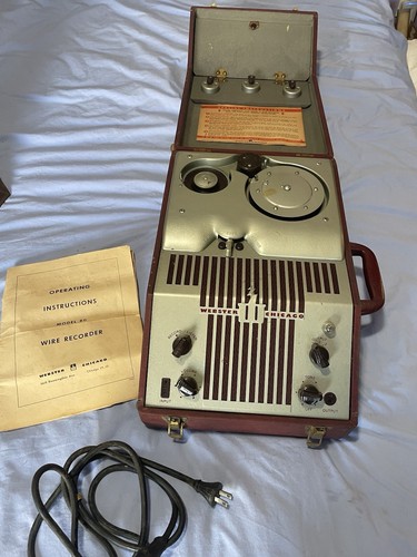 Webster -Chicago 1947-48 Wire Recorder model 80 No Reserve! | eBay