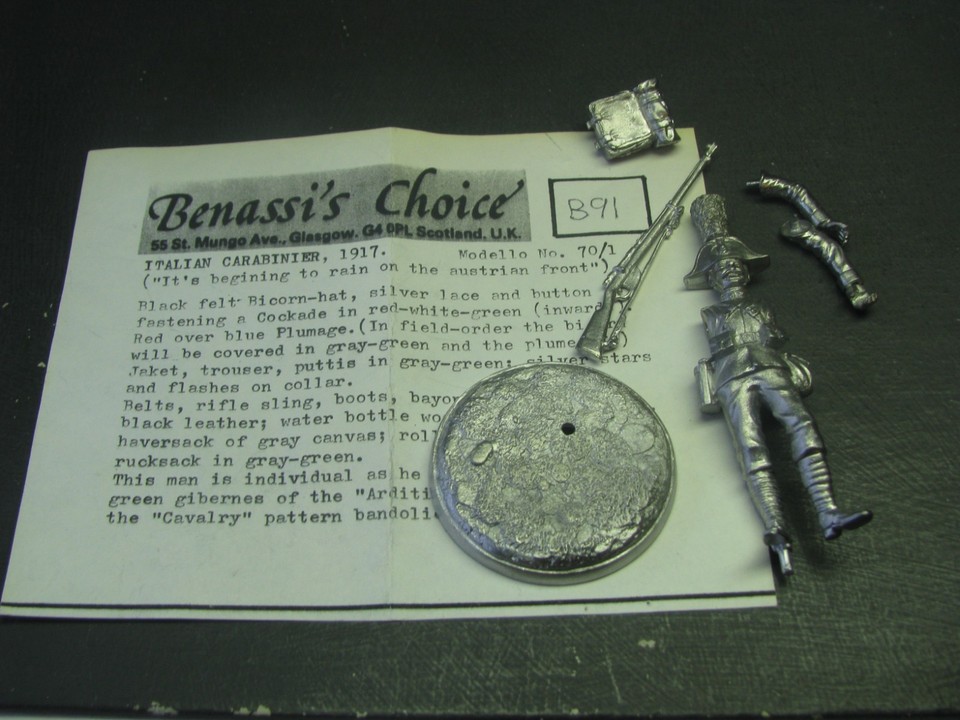 65MM WW1 BENASSI ITALIAN ARMY CARABINIER | eBay UK