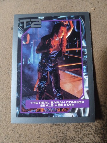 1991 Impel Terminator 2 #120 The Real Sarah Connor Seals Her Fate | eBay