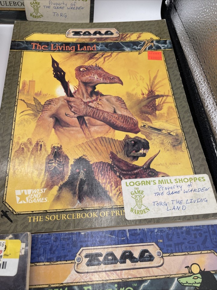 8 Book TORG RPG Lot - West End Games Rulebook/The Possibility And More ...