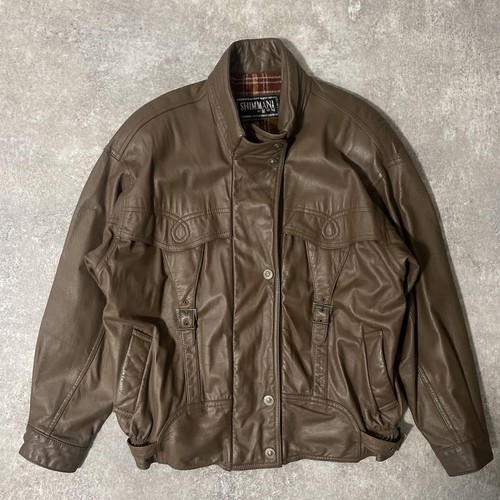 Unique Vintage 90S Leather Jacket Decoration Genuine Blouson | eBay