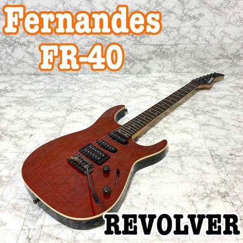 Fernandes FR-40 Revolver SSH Electric Guitar See-through Red Rare Used ...