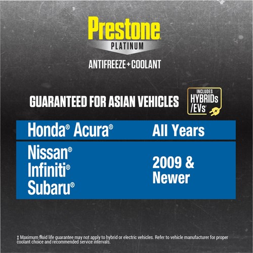 Prestone Platinum Asian Blue Antifreeze & Coolant Prediluted 50/50 1 ...
