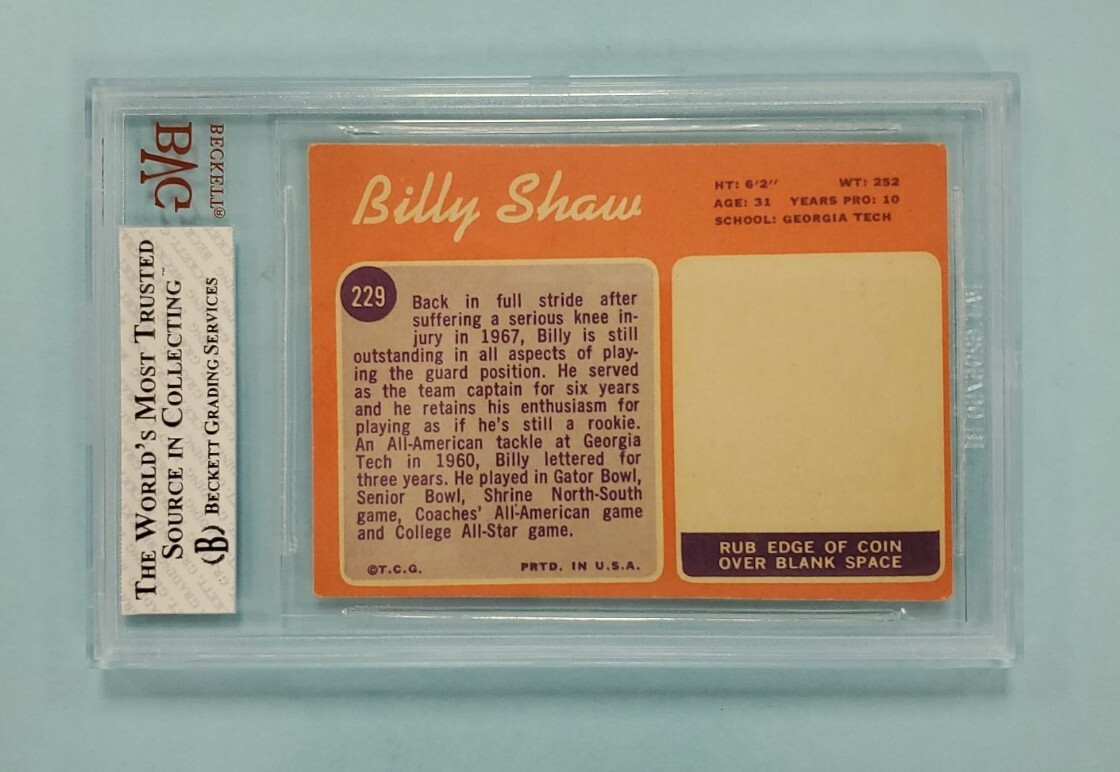 1970 Topps - #229 Billy Shaw for sale online | eBay