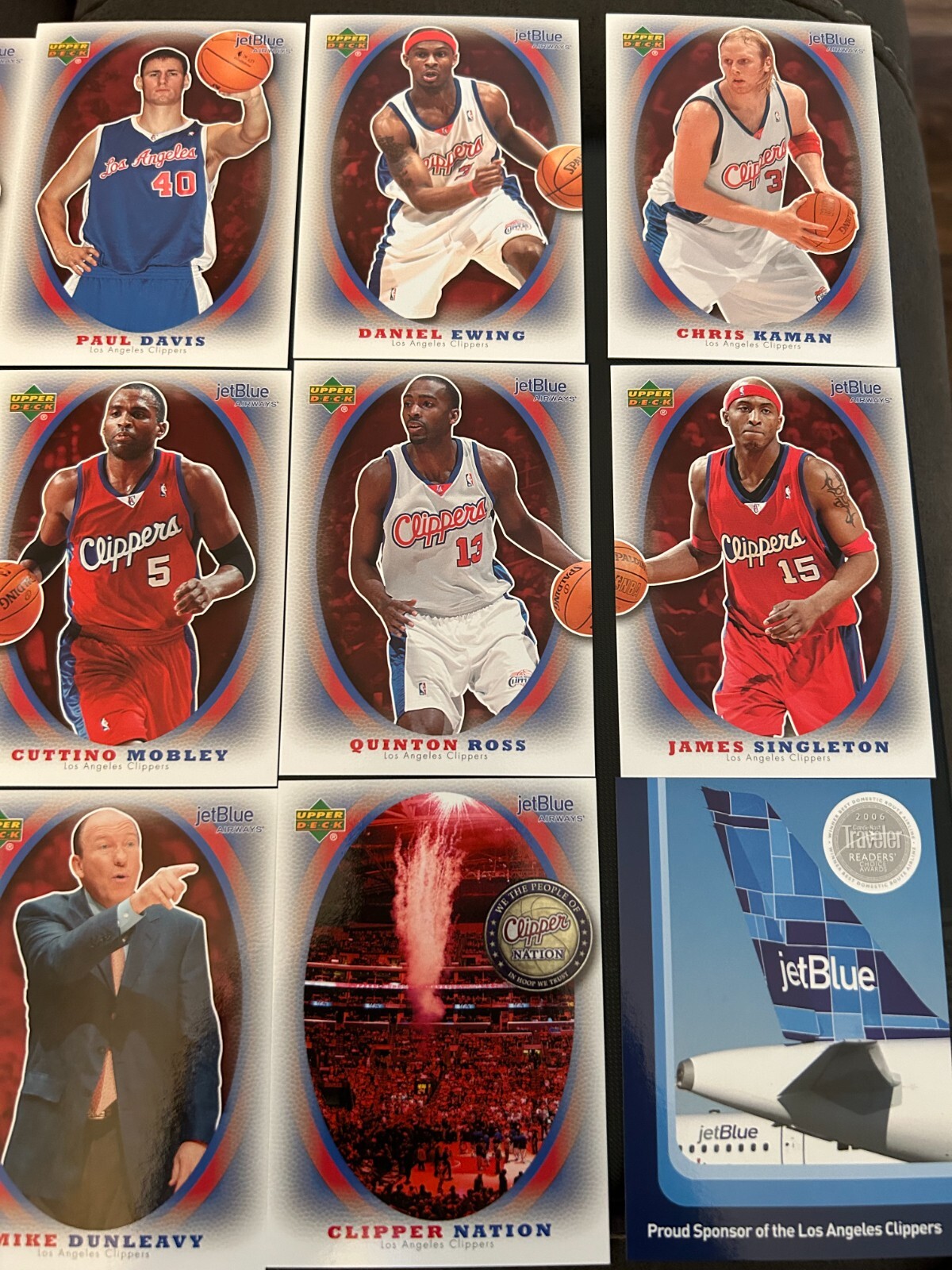2007 LOS ANGELES CLIPPERS TEAM SET UPPER DECK JET BLUE AIRWAYS NEAR MINT to MINT | eBay