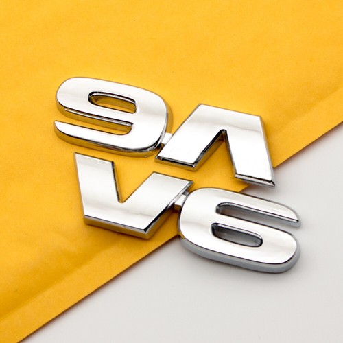2x Metal V6 Emblem Chrome Sports Engine Badge Turbo Racing Sticker ...