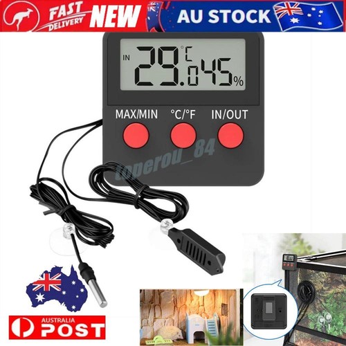 Digital Thermometer Hygrometer Humidity Meters With Probe for Egg ...
