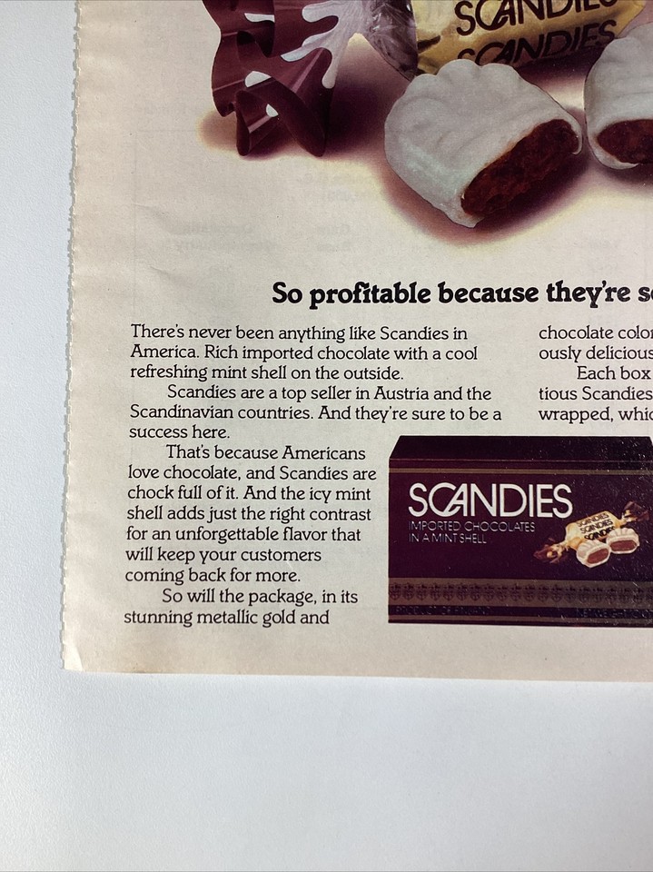 Scandies Candy Print Ad Original Vintage 1981 Rare VHTF Austria ...
