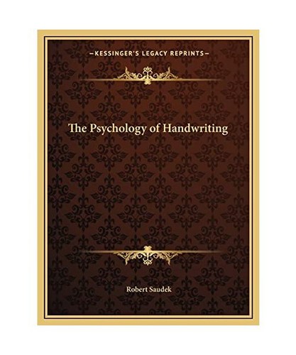 The Psychology of Handwriting, Robert Saudek 1162588411 | eBay.de