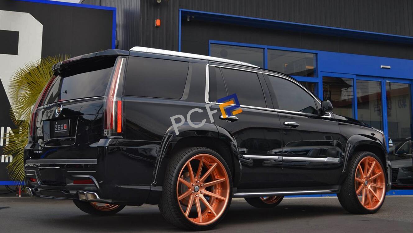 Body Kit For Cadillac Escalade 15-19 primer Front Lip Rear Diffuser ...