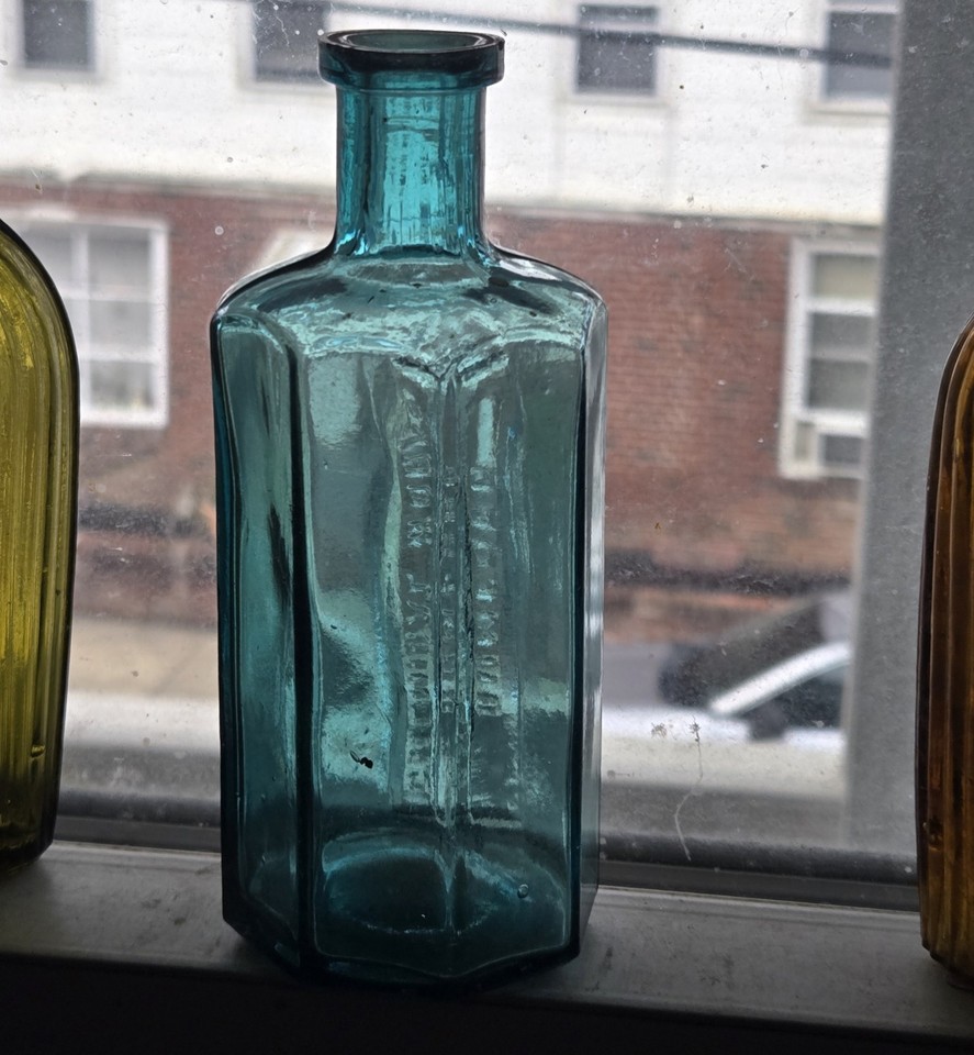 Teal Bluish Green Rumford Chemical Co Bottle Pat 1868 | eBay