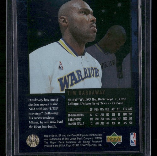 Tim Hardaway 1995-96 SP Championship #34 Miami Heat | eBay