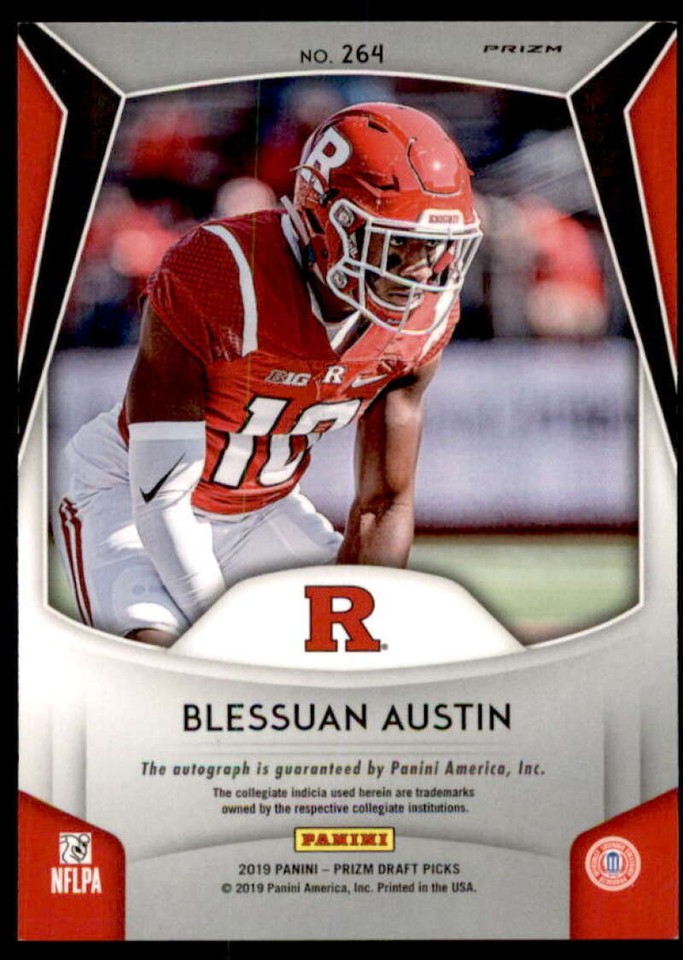 Blessuan Austin Rookie Card 2019 Panini Prizm Draft Picks Autograph ...