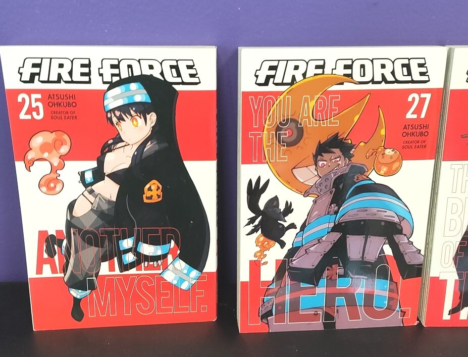 Lot 4 Fire Force English Manga Books Atsushi Ohkubo Shonen Volumes 25 ...