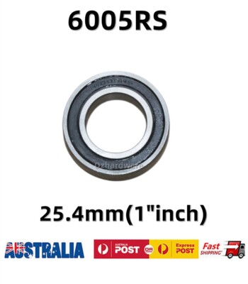 6005RS/25.4mm ID ( 1"inch),25.4mm ID x 47mm OD x 12mm wide, 1"NCH BALL ...