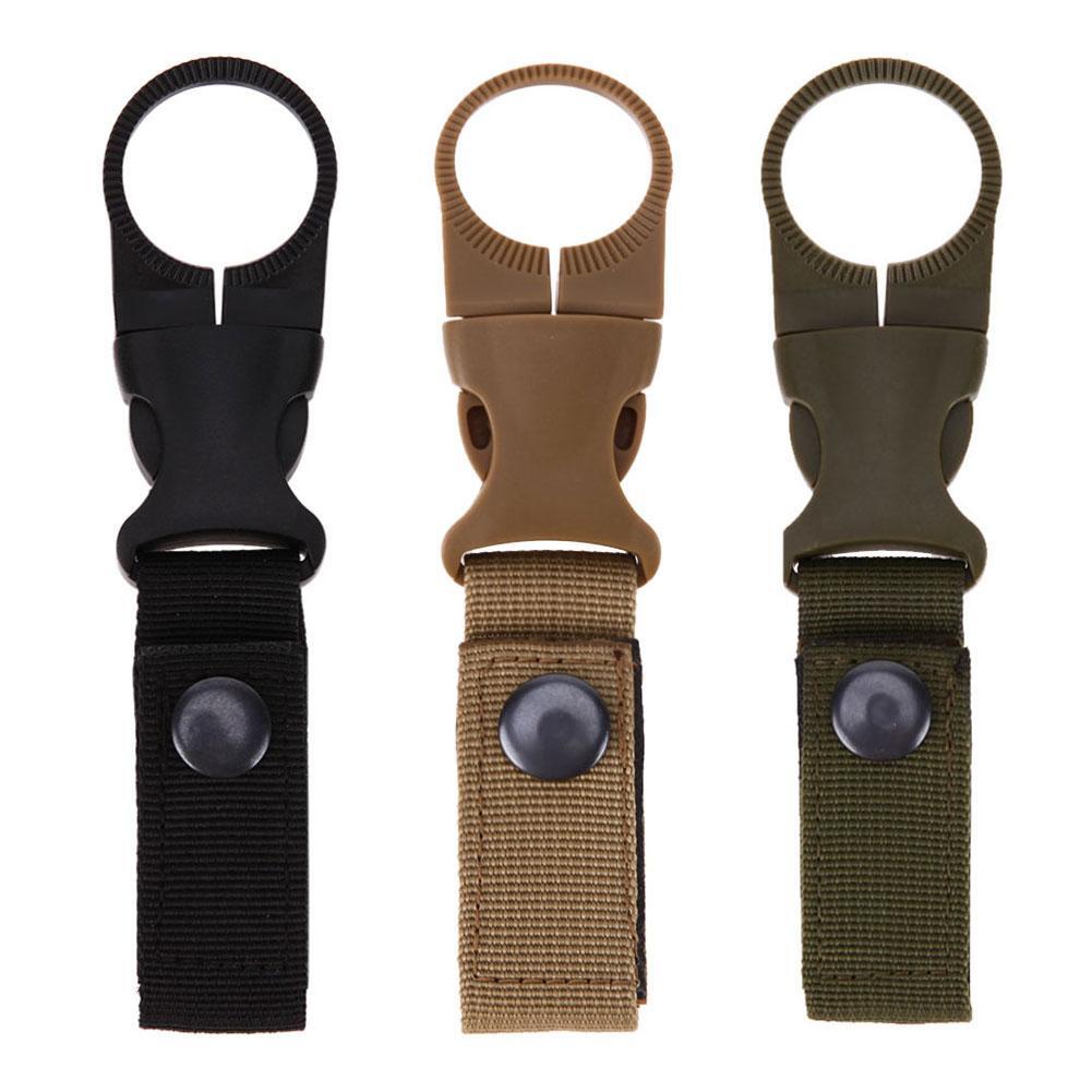 2Pcs Portable Outdoor Hiking Nylon Webbing Bottle Holder Buckle Clip ...
