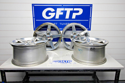 05-08 CHEVY CORVETTE C6 OEM STAGGERED WHEELS 18X8.5 19X10 WHEEL SET ...