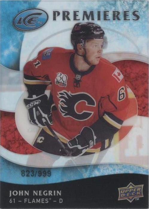 2009-10 Upper Deck Ice - Ice Premieres John Negrin #126 /999 (RC) for ...