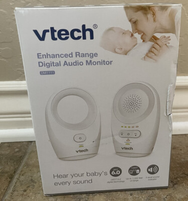 New! VTech DM1111 Enhanced Range Digital Audio Baby Monitor, 1 Parent ...