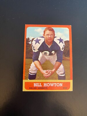 1963 TOPPS FOOTBALL #77 BILL HOWTON (SP)!! BOLD COLORS & GLOSS!! $1 ...