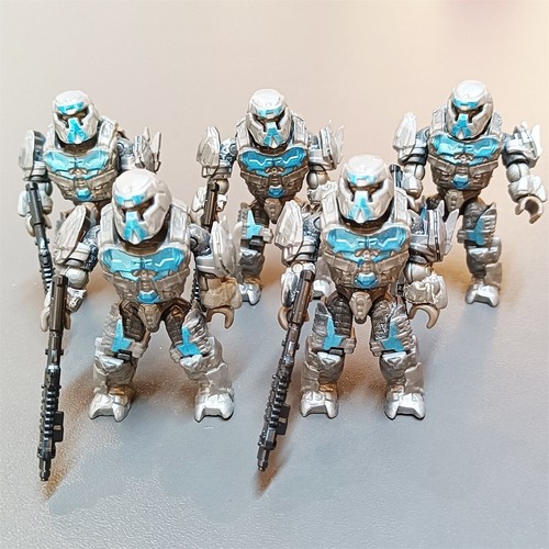 RARE 5X HALO Mega Bloks Construx Building Figure UNSC Elite SPARTAN COD ...