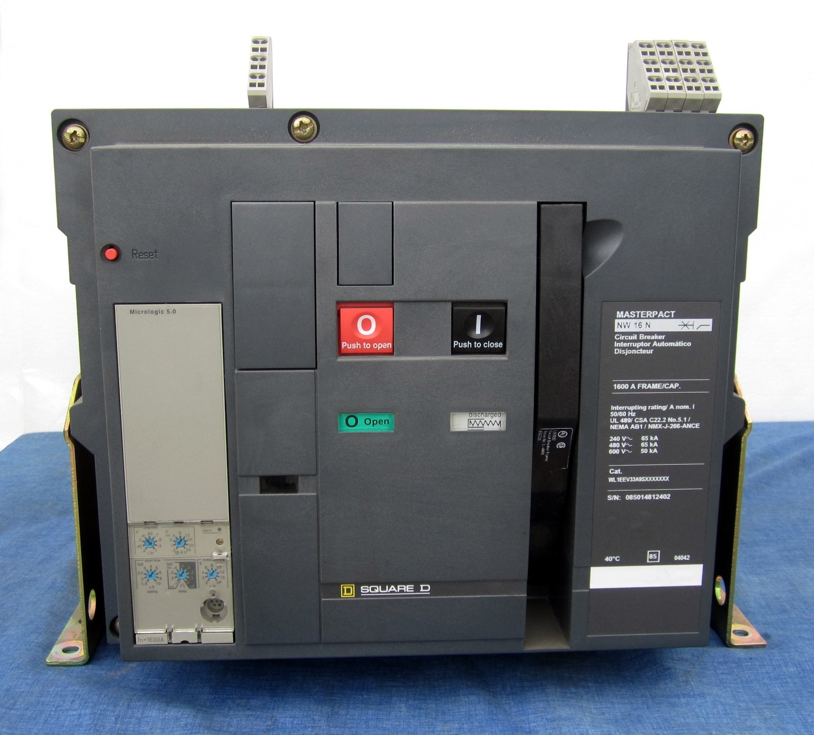 Schneider Square D Masterpact NW16N Circuit Breaker WL1EEV33A9SXXXXXXX ...